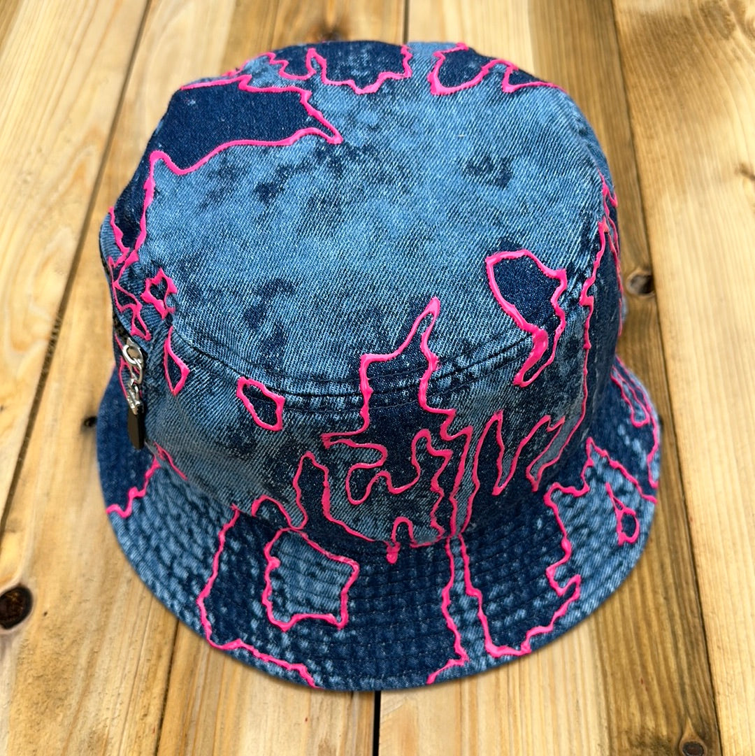 Neon Plum Bucket Hat w/Pocket – whoisdnstyle
